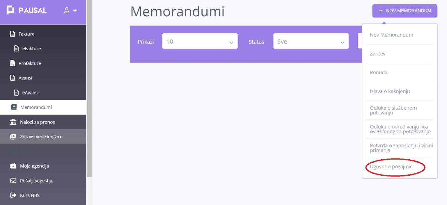 Šta su memorandumi za paušalce i kako da ih lako kreiraš uz Pausal app - Blog - Pausal.rs ...